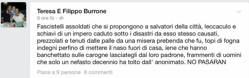 Reggio: "la maggioranza avalla il comportamento di Burrone"