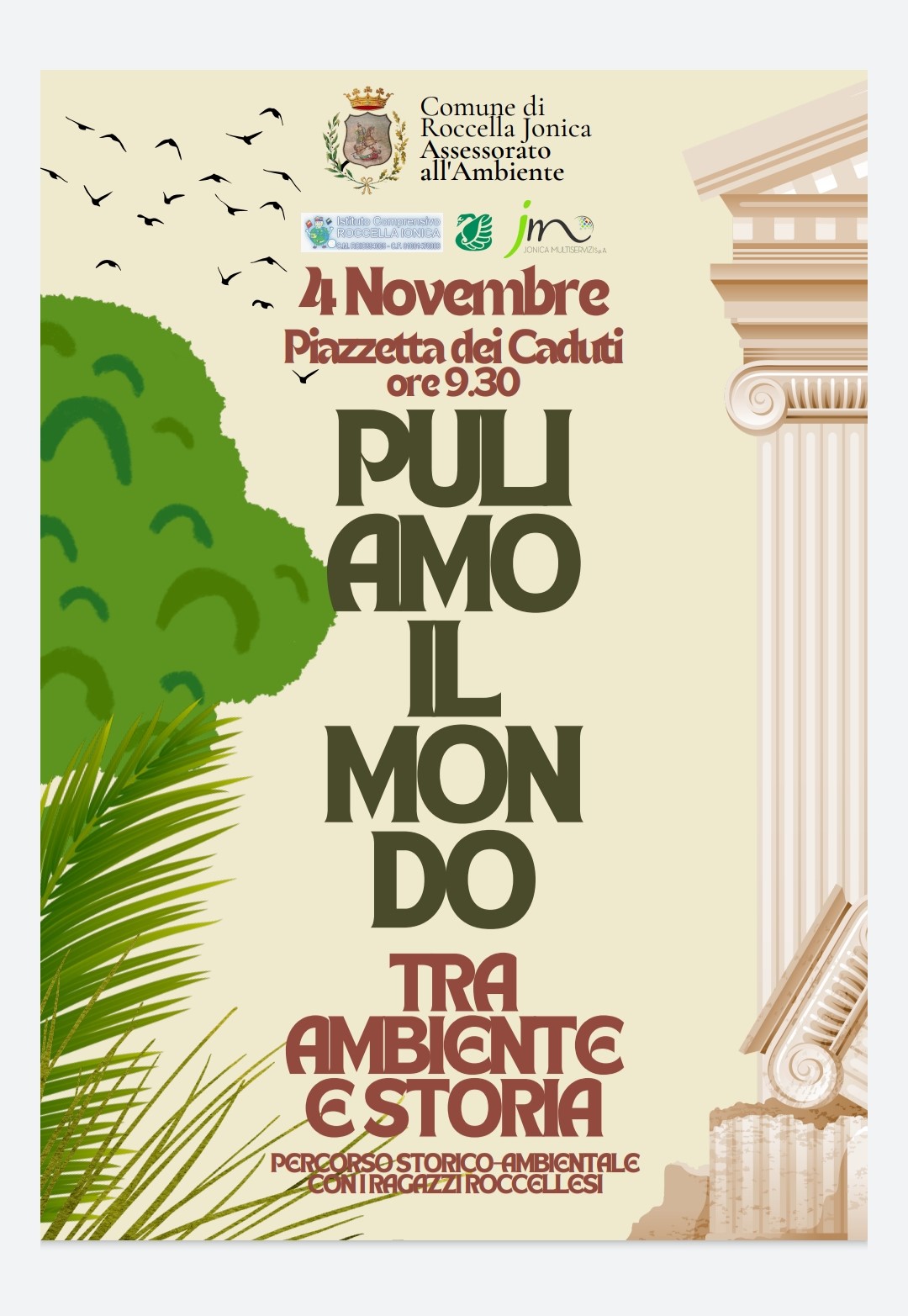 Roccella Jonica, il 4 novembre appuntamento con "Puliamo il mondo"