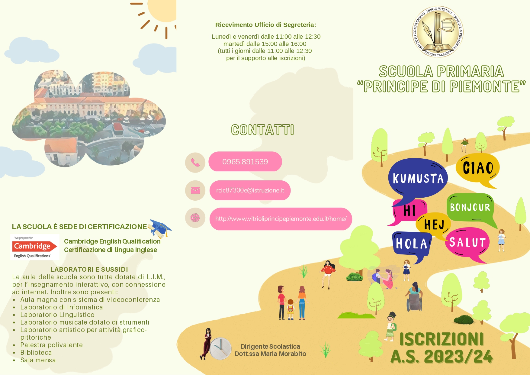 Reggio Calabria, il 10 gennaio "Porte Aperte" alla Scuola Primaria dell ...