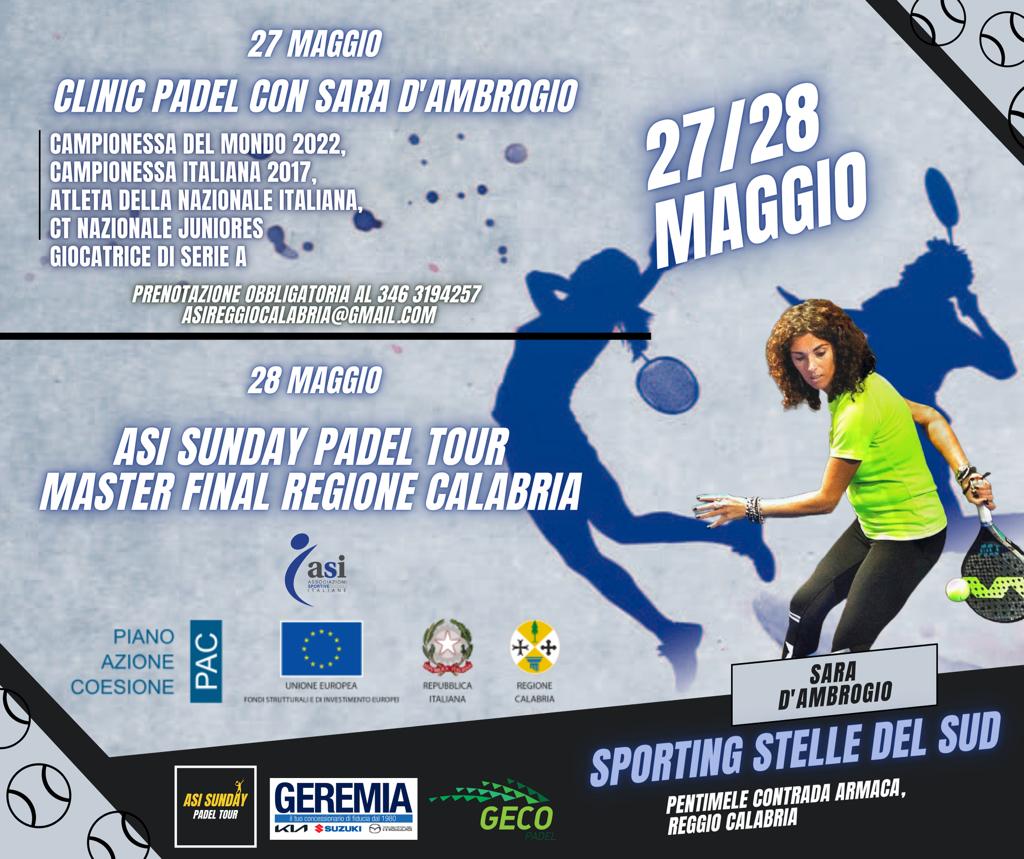 ASI Sunday Padel Tour, la tappa finale a Reggio Calabria. E c'è una ...