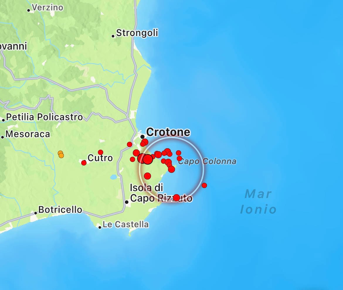 La Calabria trema: ancora repliche nel crotonese dopo il terremoto di ieri