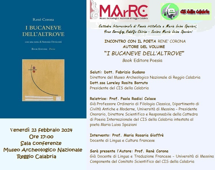 Reggio Calabria: al MArRC incontro con Renè Corona