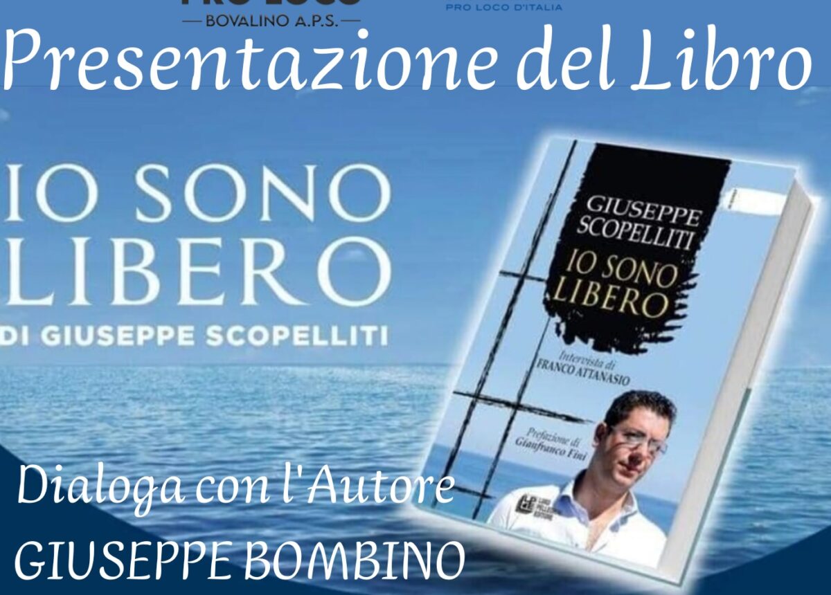 "Io sono libero": Scopelliti torna con il suo libro, stavolta a Bovalino