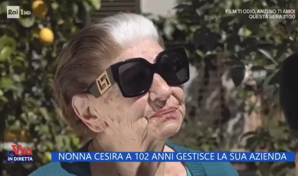 Nonna Cesira a RaiUno: "a 102 anni guido un'azienda in Calabria"