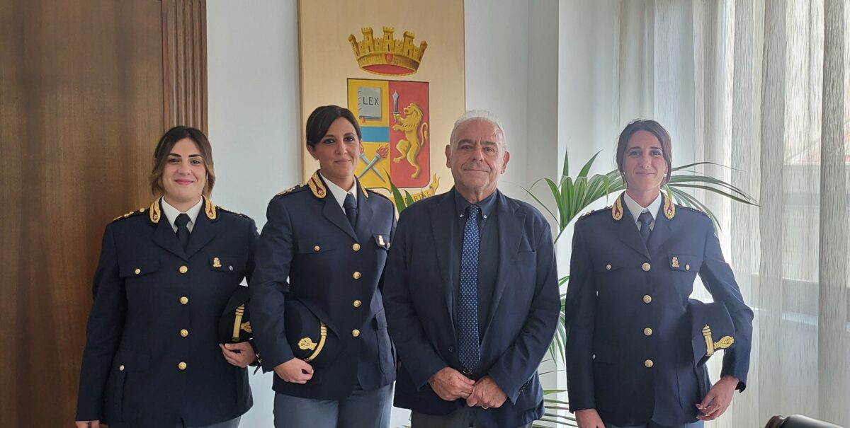 Reggio Calabria: il Questore accoglie 3 neo Commissari