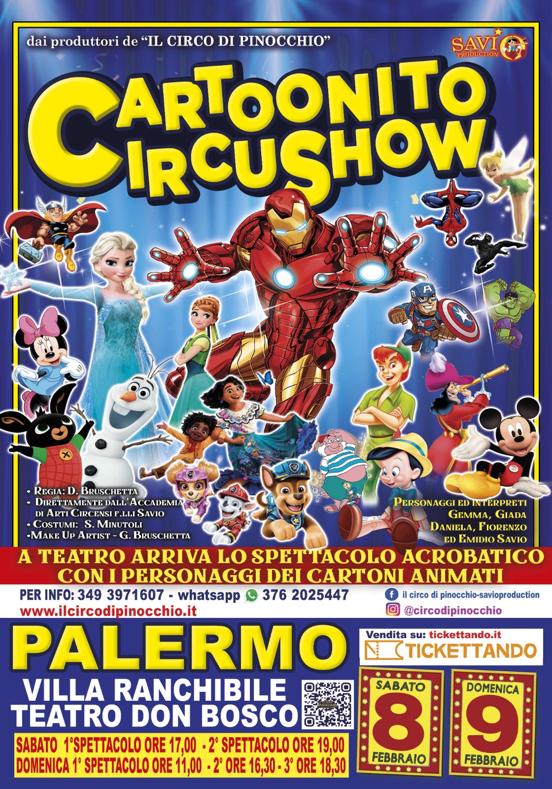 Palermo: tutto pronto per "Cartoonito Circus Show"