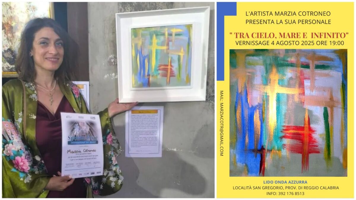 Reggio Calabria, il 4 agosto vernissage dell'artista Marzia Cotroneo