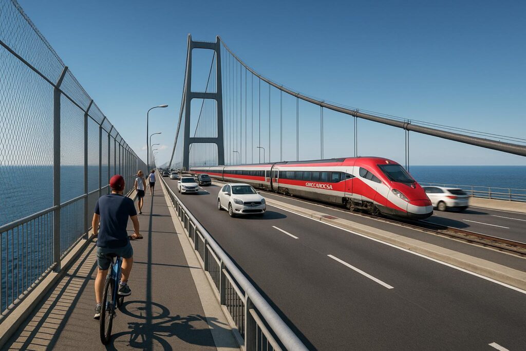 “Pedalare tra cielo e mare”: la pista ciclabile sul Ponte sullo Stretto