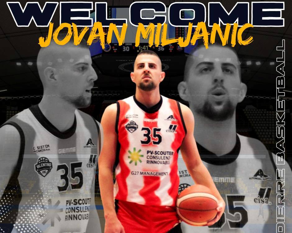 Jovan Miljanic è il nuovo giocatore della Dierre Basketball Reggio Calabria