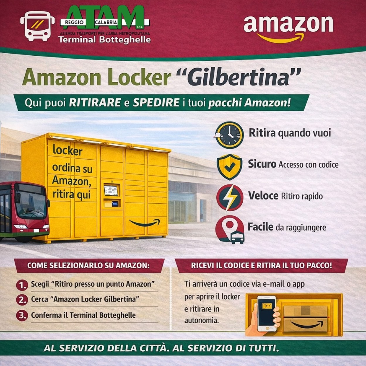 Amazon Locker arriva a Reggio Calabria: ritira i tuoi pacchi in ...