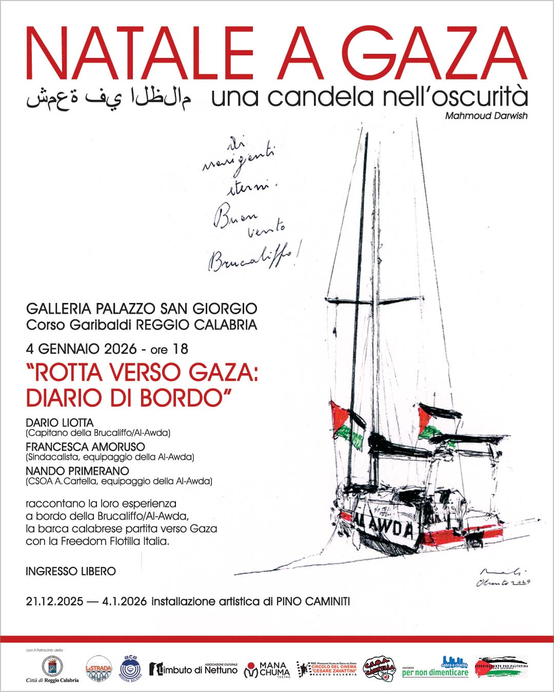 Una barca calabrese e la testimonianza a bordo della Flotilla: a Reggio ...