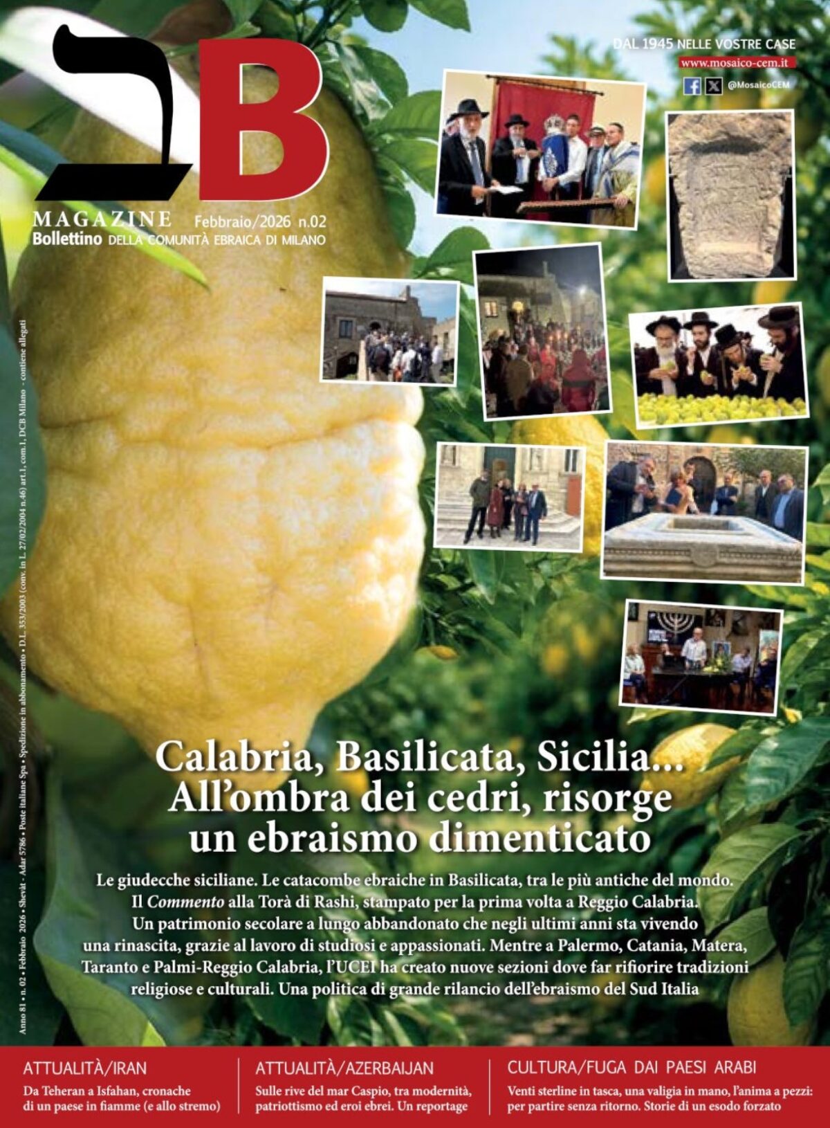 Il cedro calabrese in copertina su Bet Magazine: il bergamotto, simbolo ...