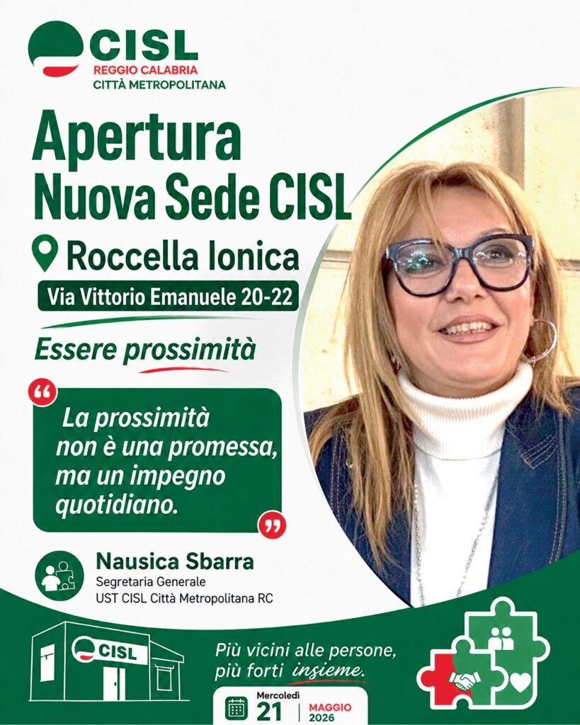 Roccella Jonica, la Cisl inaugura la sua nuova sede | INFO