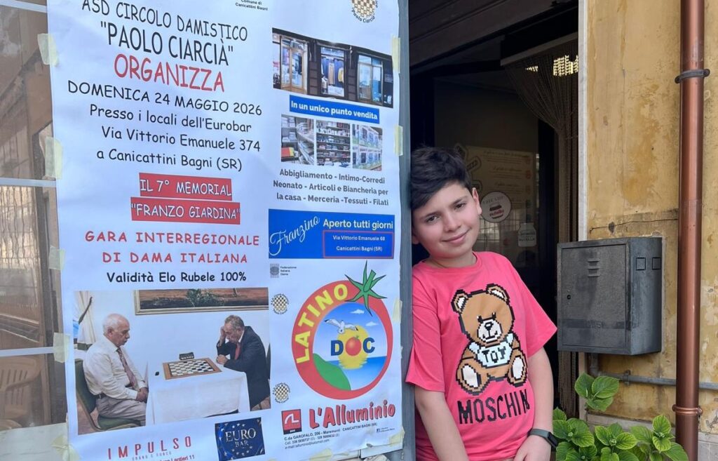 Memorial "Franzo Giardina" Dama, Vincenzo Mandalari promosso alla ...