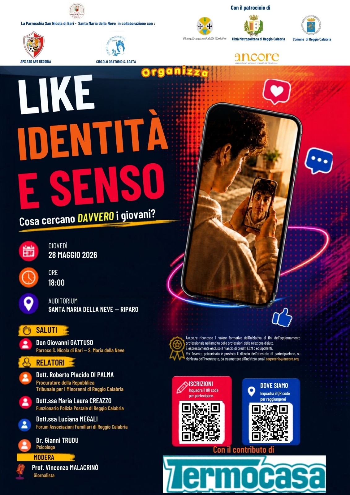 A Reggio Calabria l’incontro "Like, identità e senso. Cosa cercano ...
