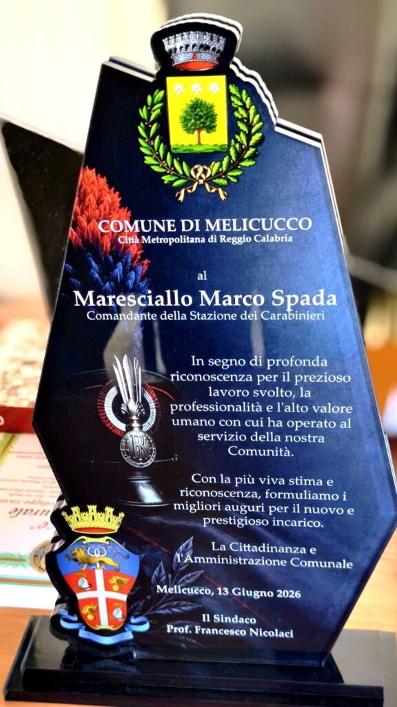 Melicucco, cerimonia di saluto al Comandante della locale stazione dei ...