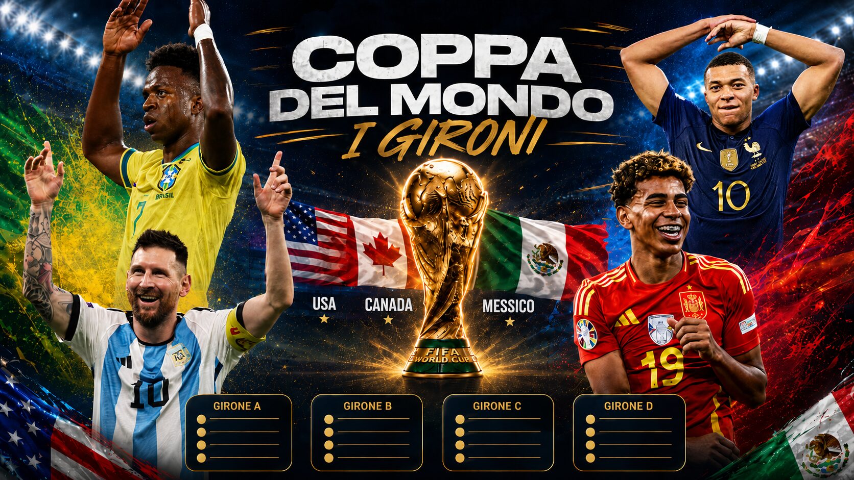 Mondiali 2026, i 12 gironi del torneo: favorite e outsider della Coppa ...