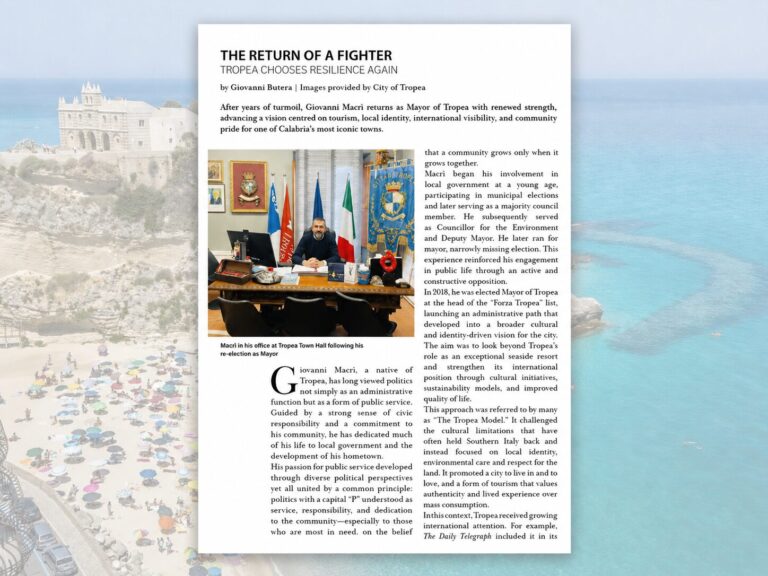 Tropea finisce sulla rivista internazionale "Segmento", il primo ...