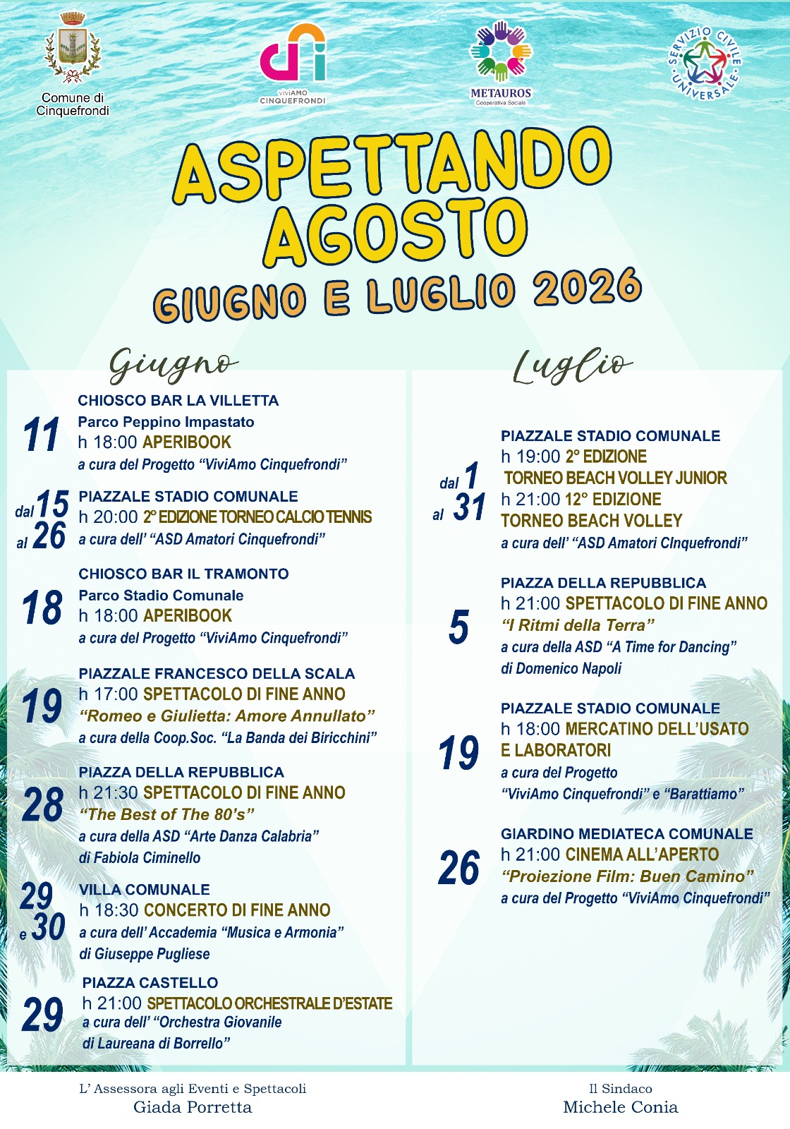 Torna a Cinquefrondi “Aspettando Agosto”: due mesi di sport, cultura ...